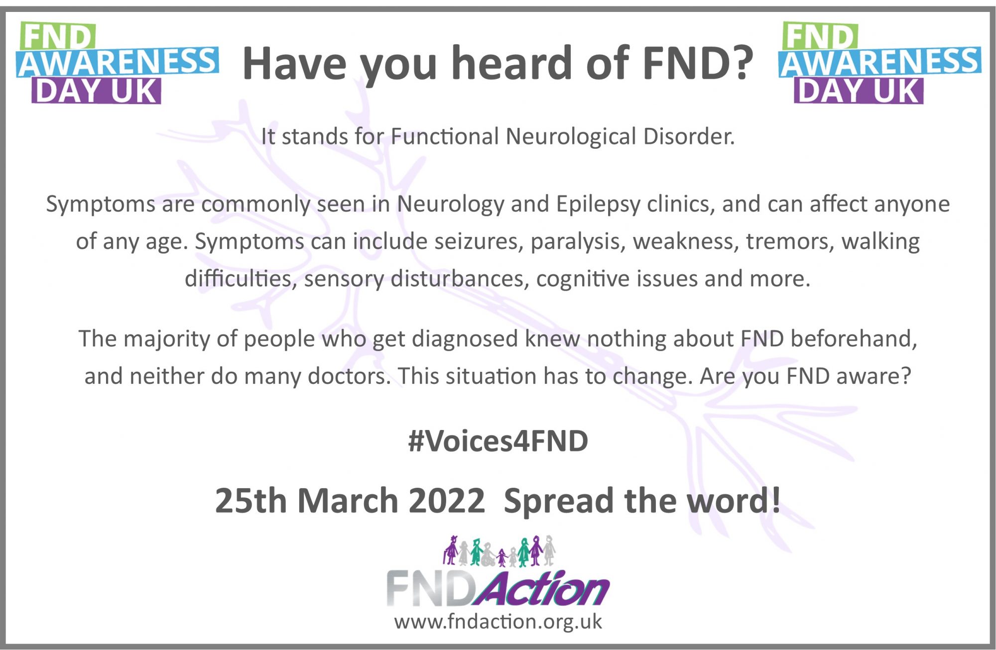 FND Awareness Day UK - FND Action