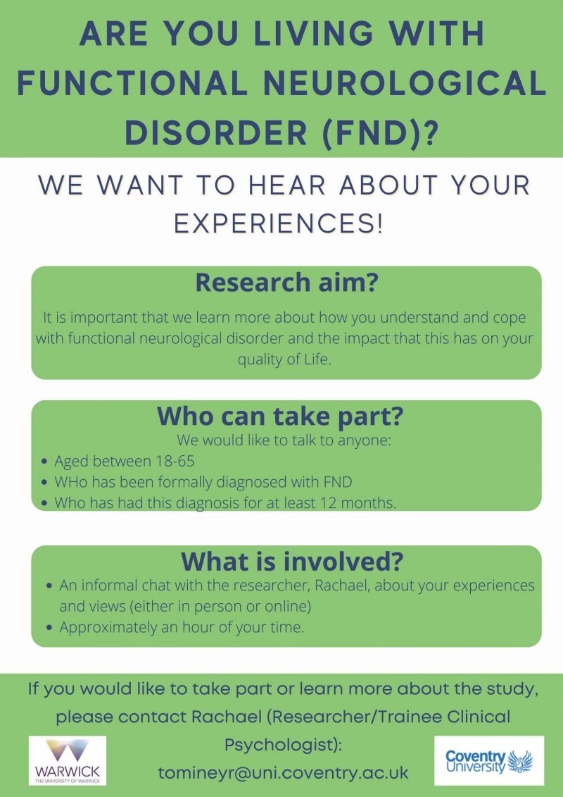 Participants needed | Perceptions Of People With A Diagnosis Of ...