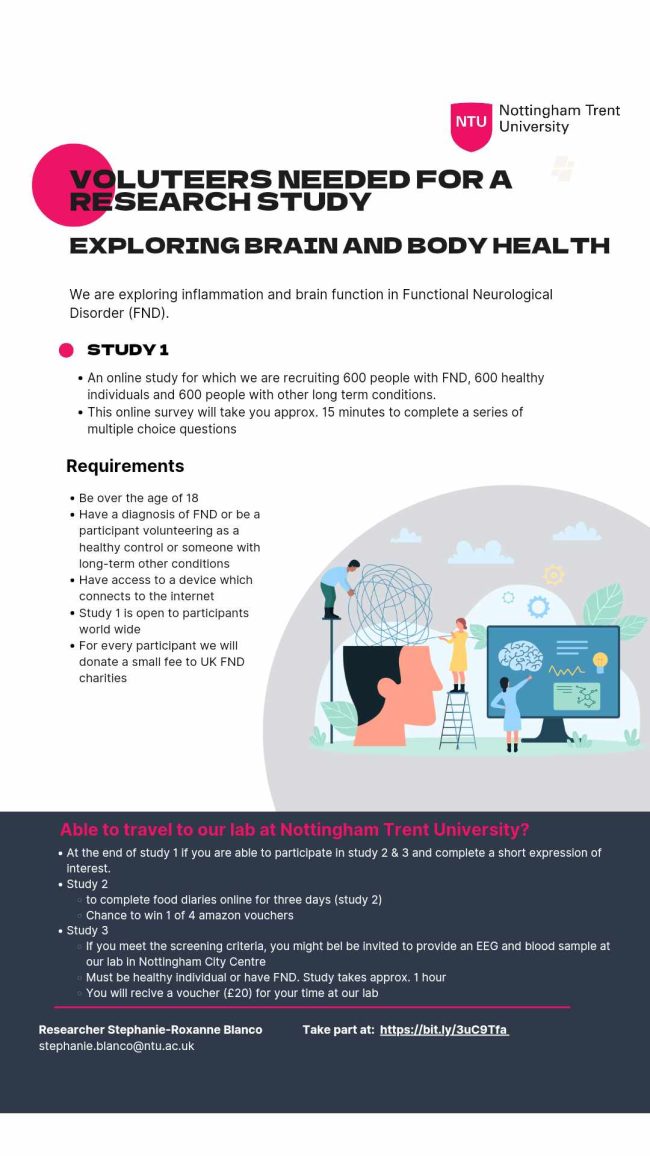 Participants needed | Exploring Inflammation And Brain Function In ...